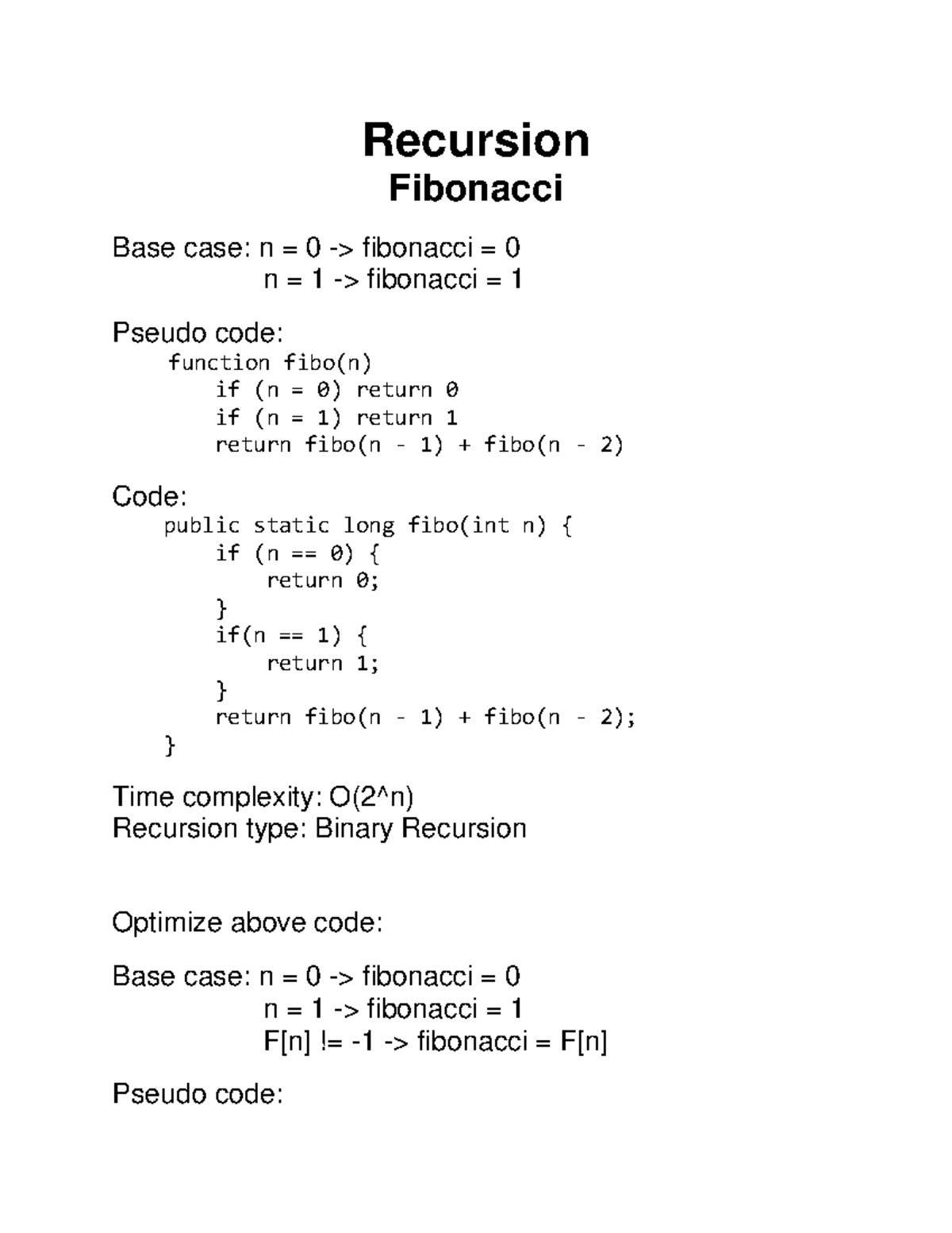 Recursion Report Group 4 Recursion Fibonacci Base Case N 0 Fibonacci 0 N 1 8199