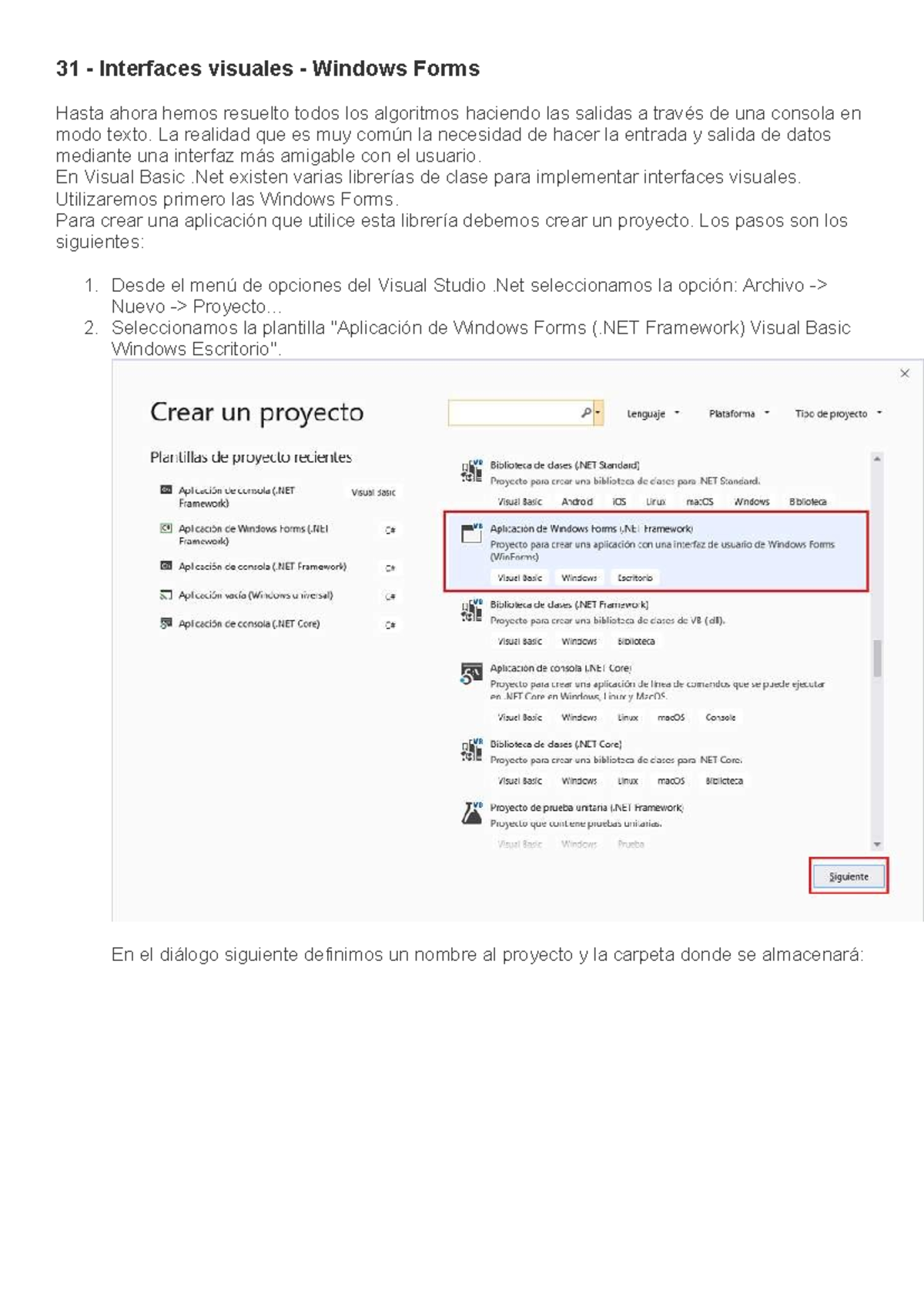 Formularios en vb2015 - 31 - Interfaces visuales - Windows Forms Hasta ahora hemos resuelto ...