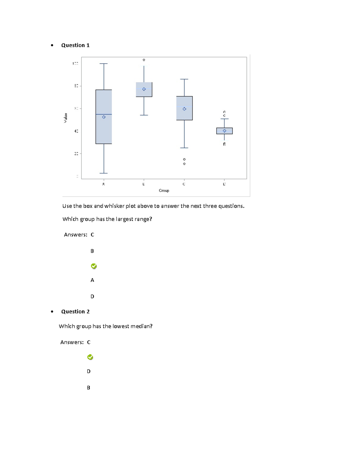 MCQ 1 - Multiple Choice Question Answers - Question 1 Use the box and ...