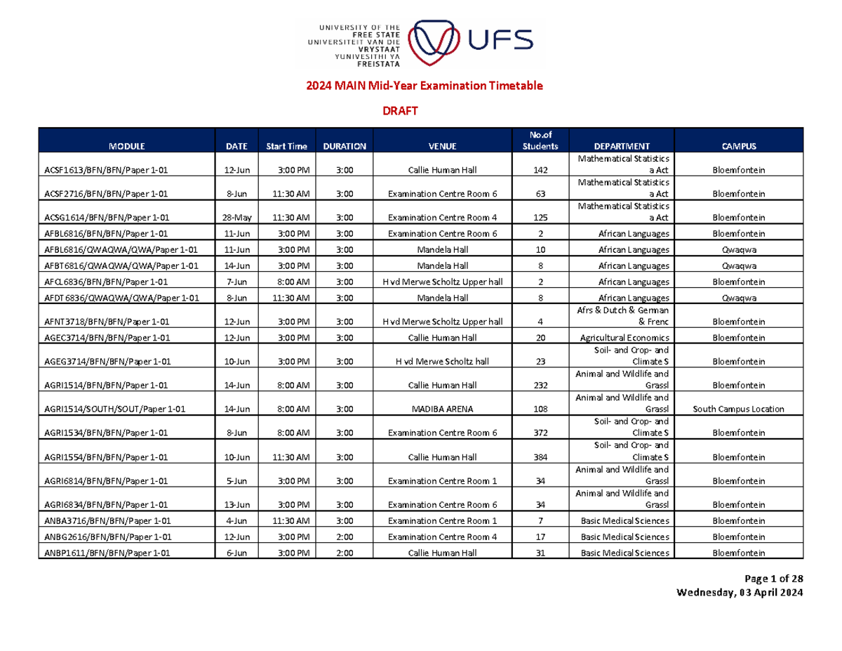2024-sitting 1-draft-main-mid-year-examination-timetable-xlsx - DRAFT ...
