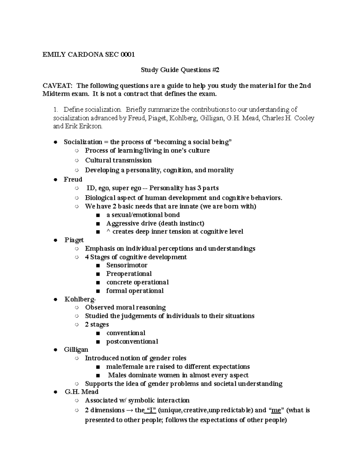 SYG Study Guide 2 - EMILY CARDONA SEC 0001 Study Guide Questions ...