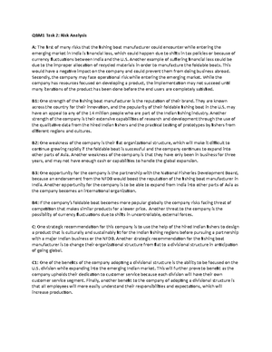 D081 Task 2 - Task 2 - Task 2 Template Course/Assessment Code: D081 v ...