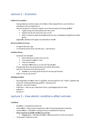 Introduction to animal ecology part 1 practice exam - Question 1 ...