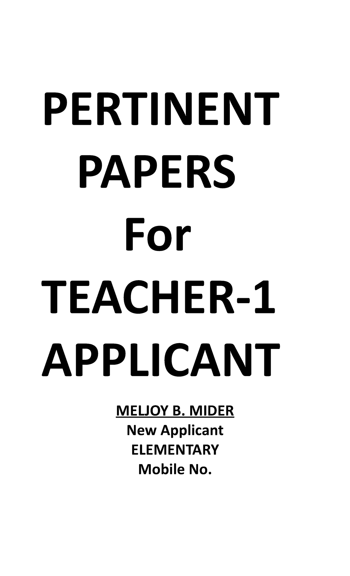 Meljoy B. Mider - letter - PERTINENT PAPERS For TEACHER- APPLICANT ...