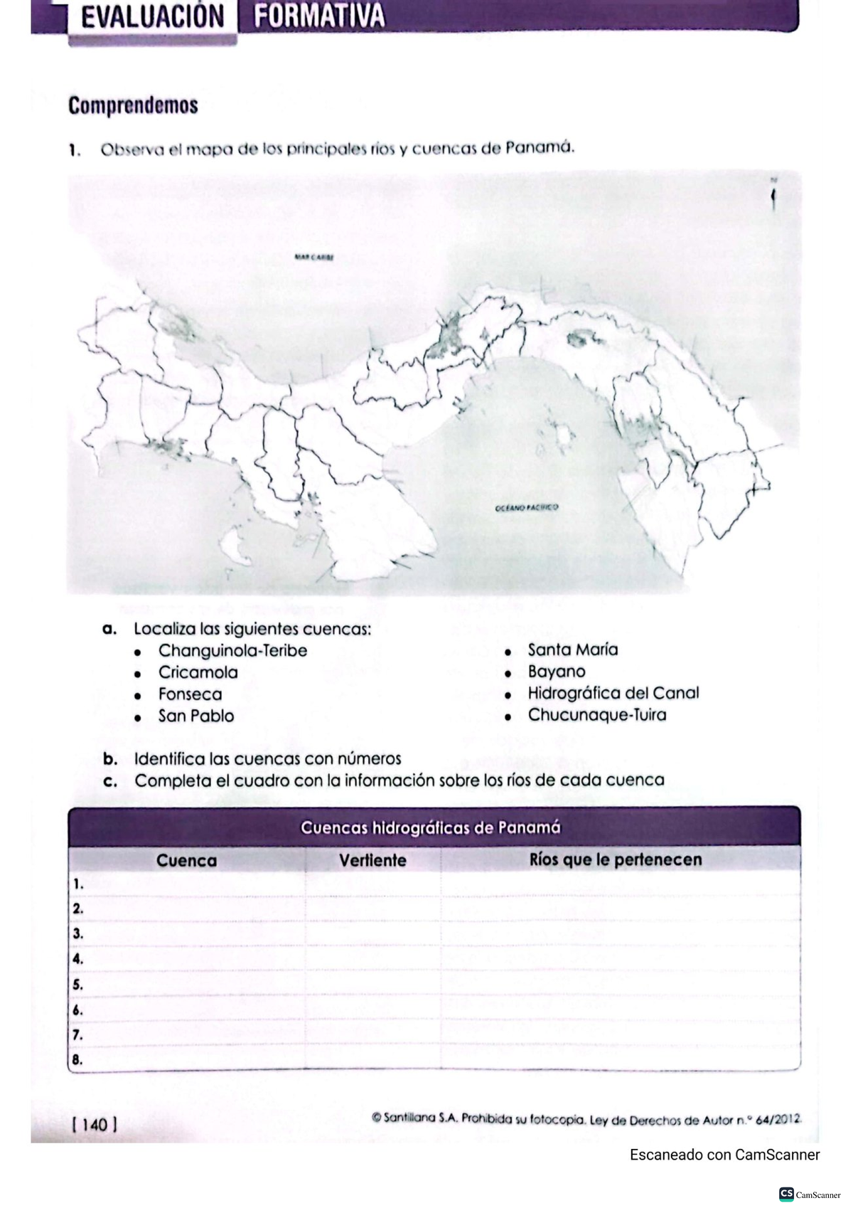 Taller Recursos Naturales (2) - Historia de panamá - CamScanner - Studocu