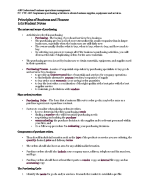 Business Management - CTE - Standard - Studocu