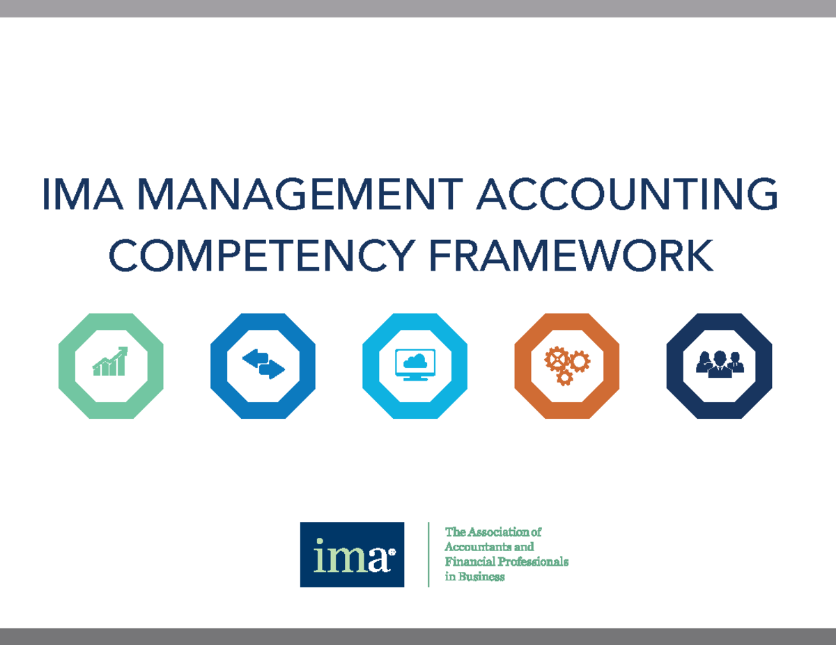 IMAManagement Accounting Competency Framework 11317 - IMA MANAGEMENT ...