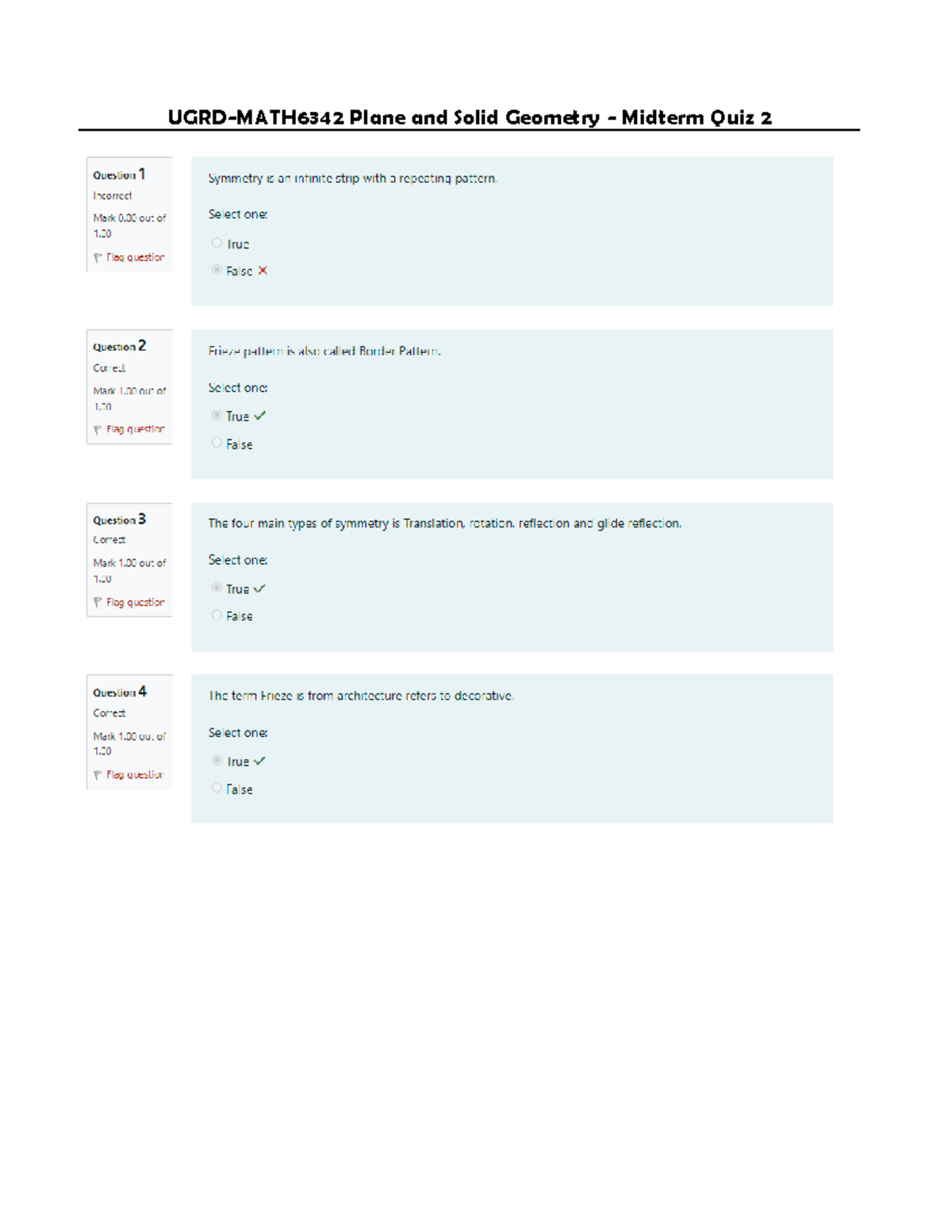 UGRD-MATH6342 Plane and Solid Geometry - Midterm Quiz 2 - Plane and ...