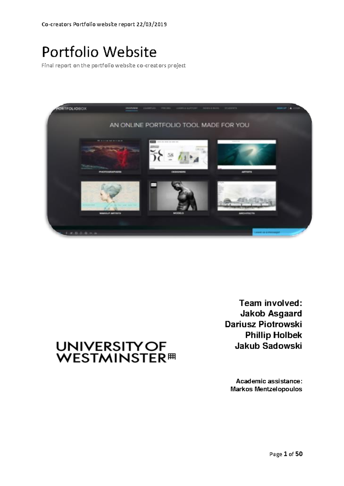 LTRC 7 Portfolio Website 1 - Portfolio Website Final report on the ...