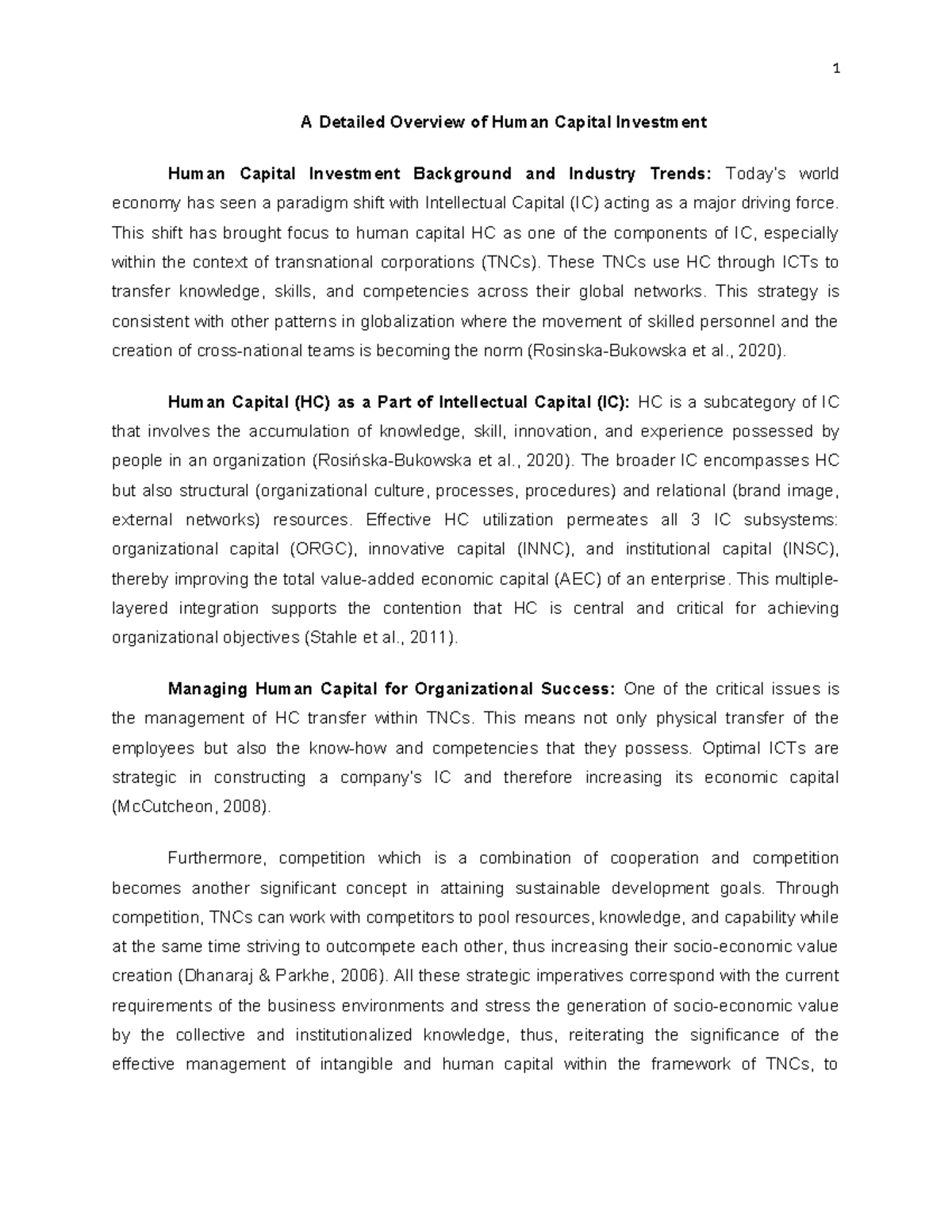 Human capial Investment - A Detailed Overview of Human Capital ...