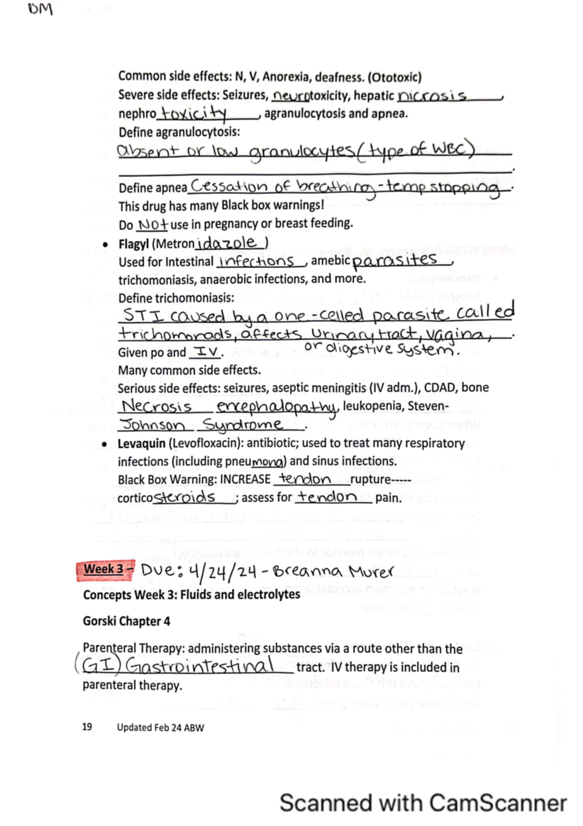 Nur172 week 3 PCA - week 3 - NUR 172 - Studocu