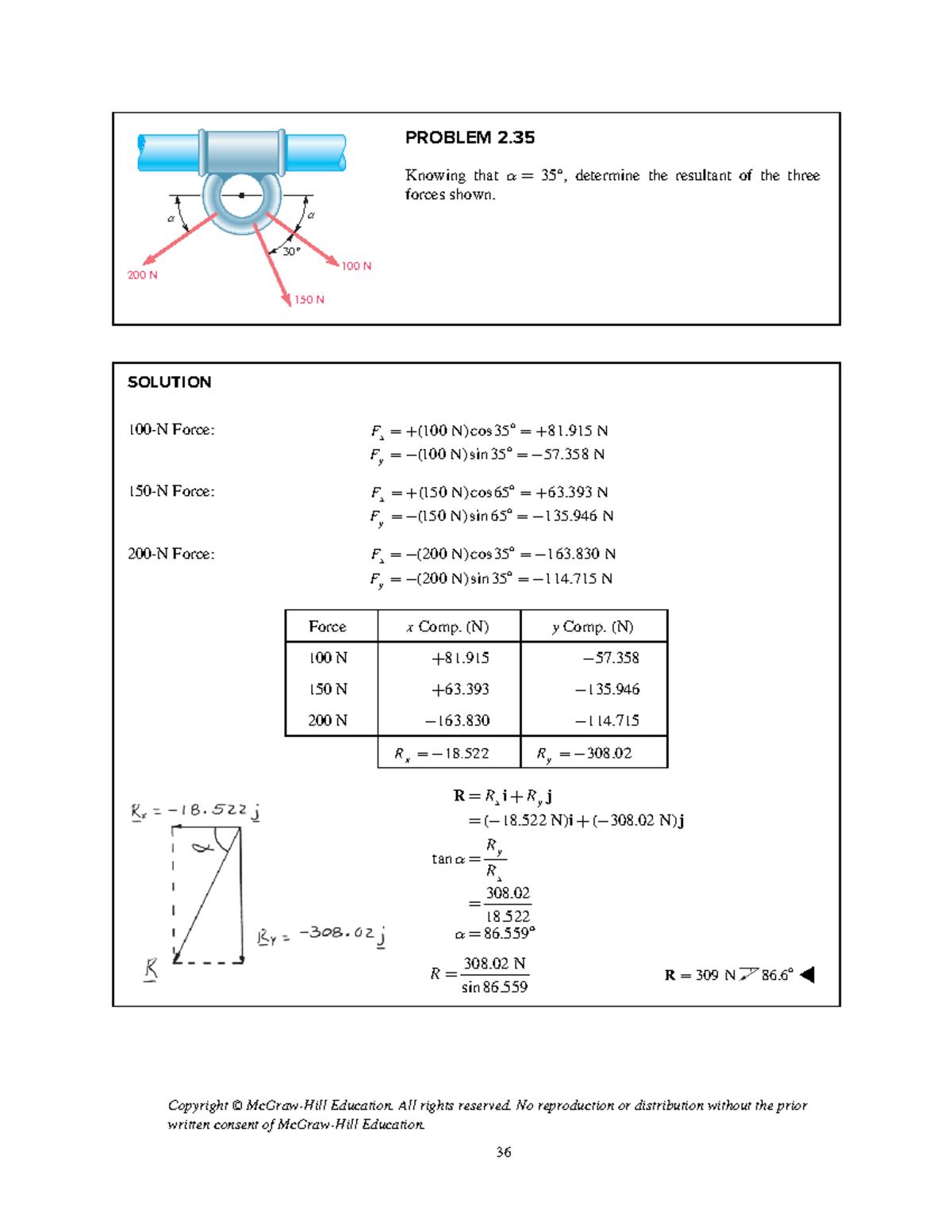 Statics Practice Problems - Copyright © McGraw-Hill Education. All ...