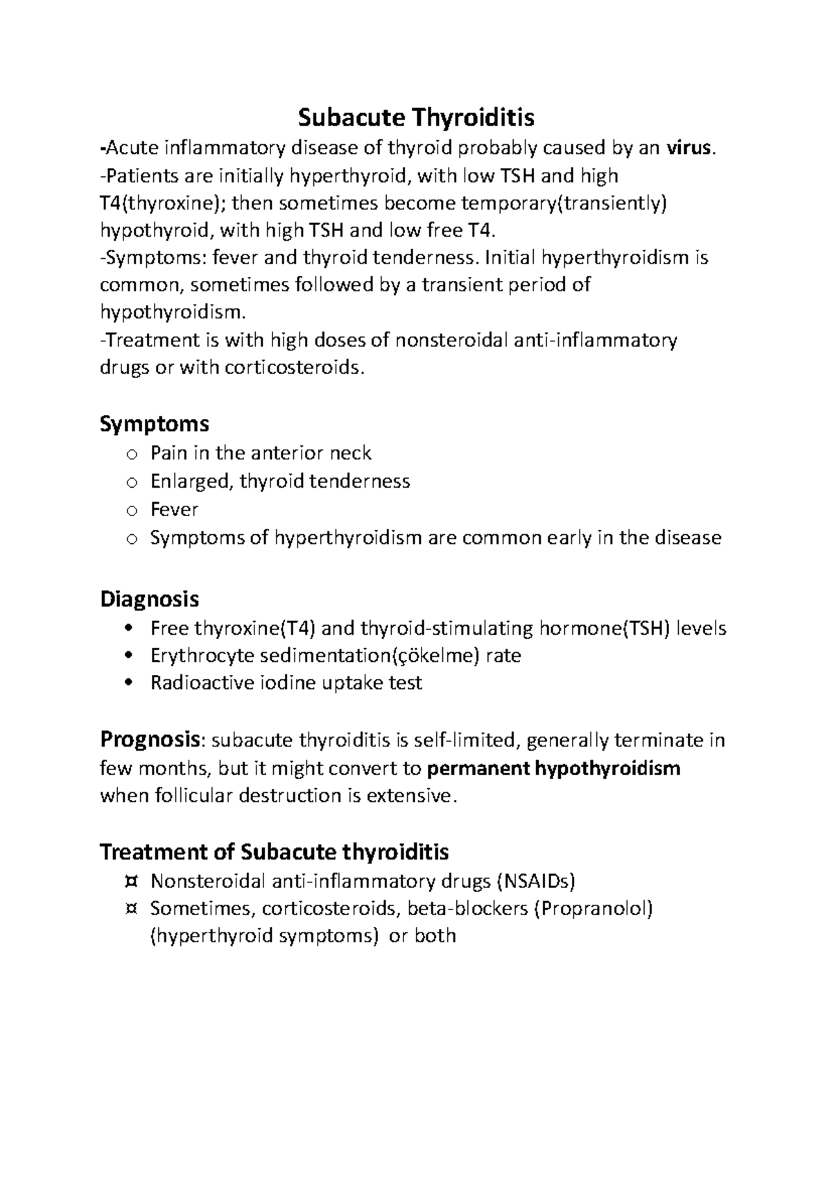 Subacute Thyroiditis and silen - Subacute Thyroiditis - Acute ...