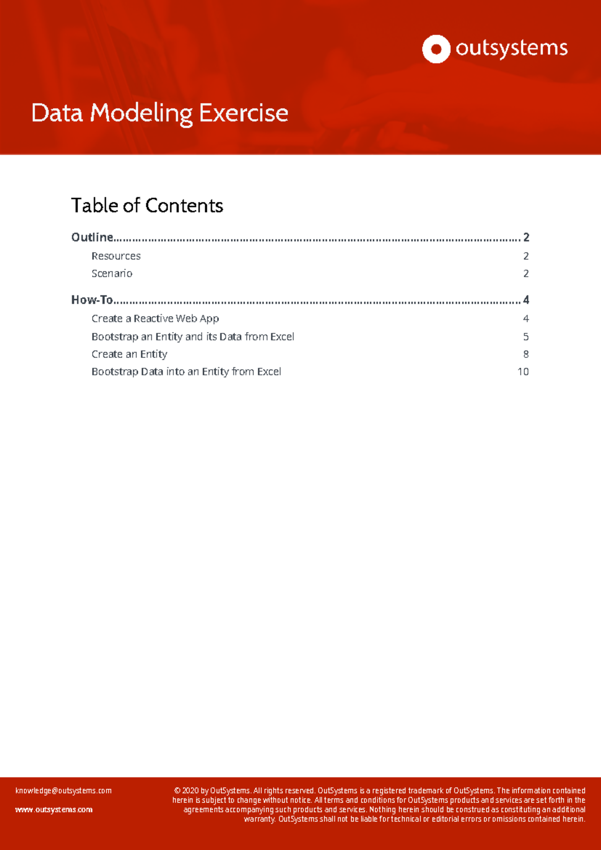 Data Modeling Exercise - Data Modeling Exercise knowledge@outsystems ...