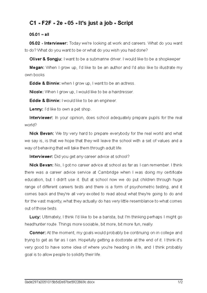 C1 - F2F - 2e - 08 - Whats stopping you - Script - C1 - F2F - 2e - 08 – What's stopping you ...