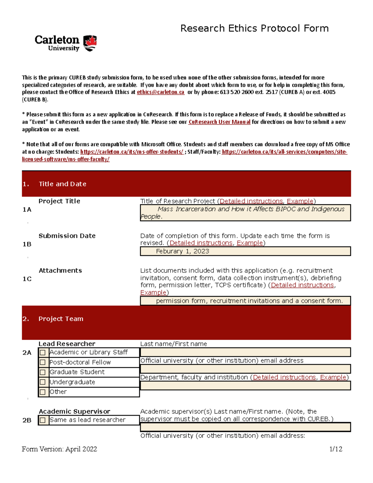 Cureb Protocol Form (1) (1) (1) (1) (1) - Research Ethics Protocol Form ...