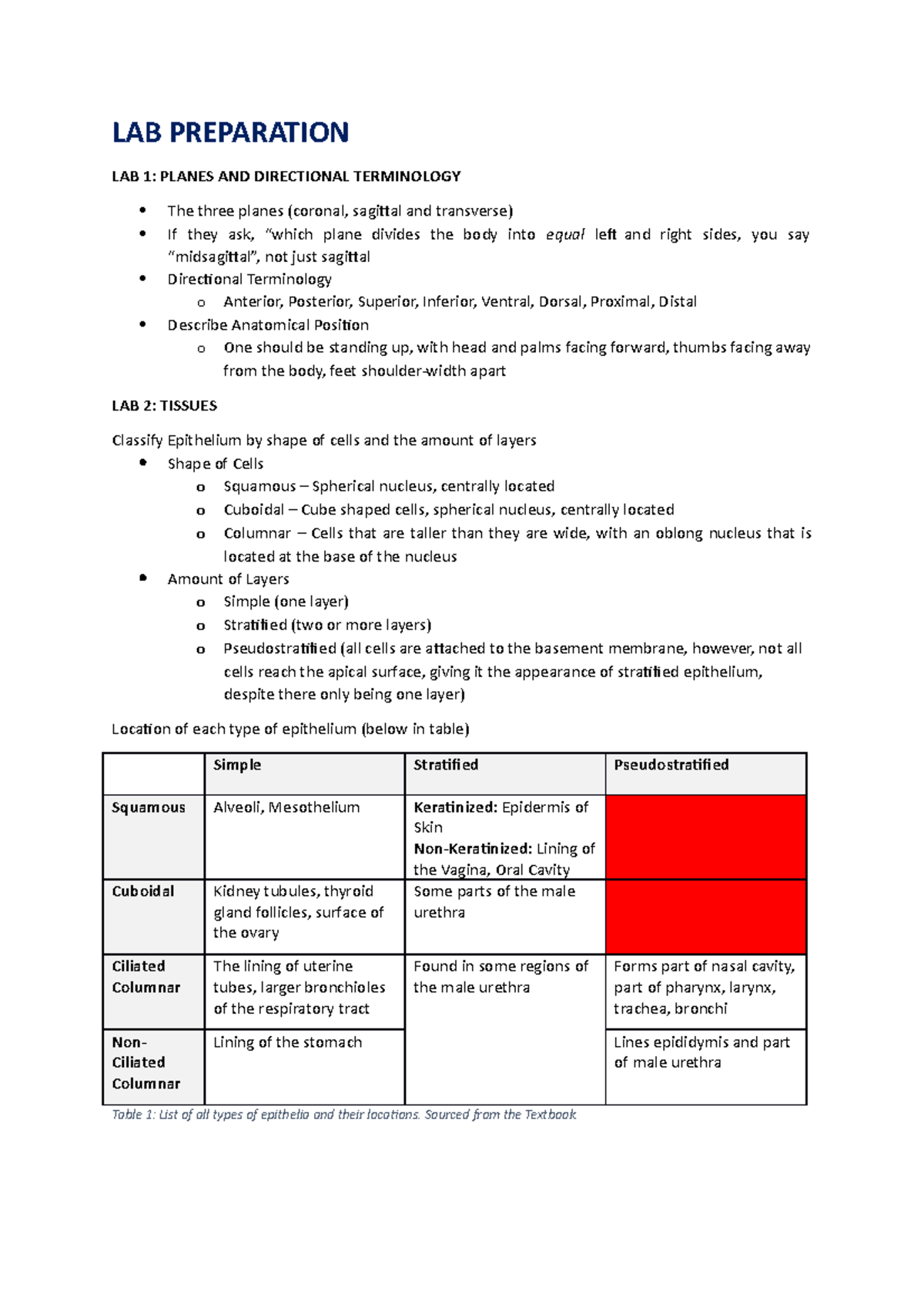 Lab Preparation - LAB PREPARATION LAB 1: PLANES AND DIRECTIONAL ...