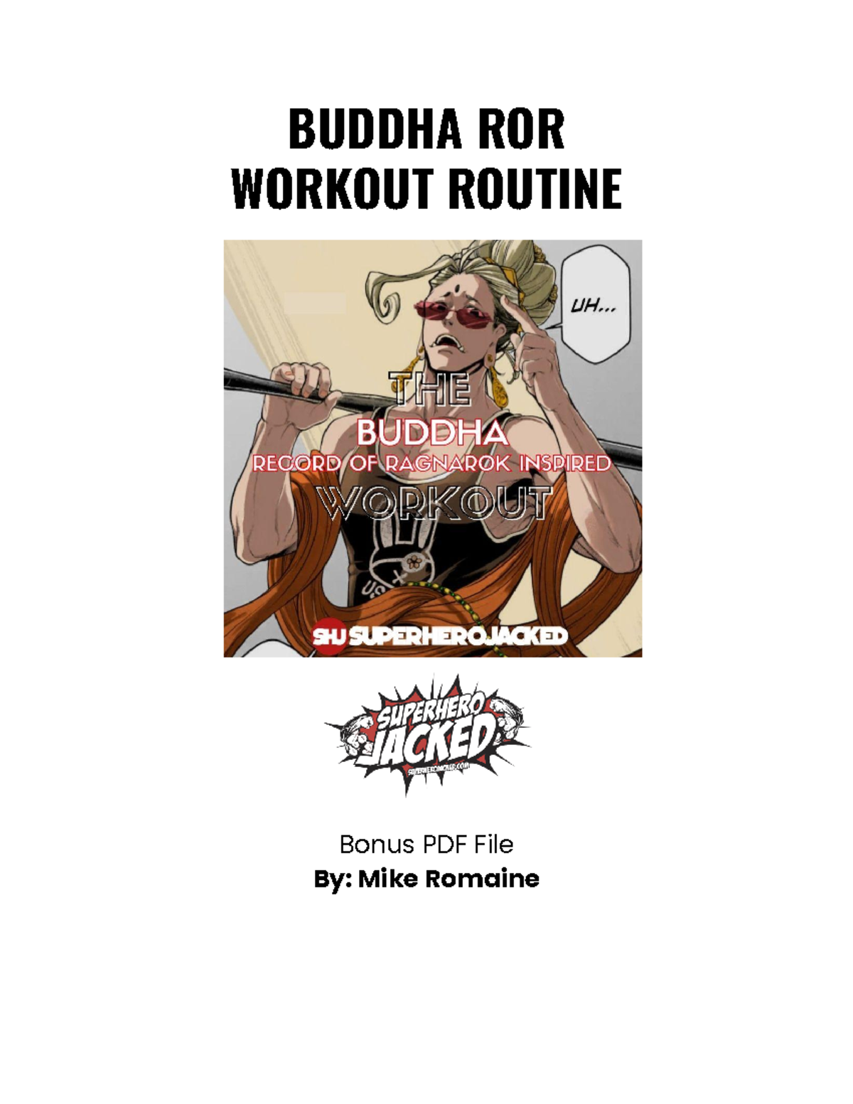 Buddha ROR Workout PDF - Bhh - BUDDHA ROR WORKOUT ROUTINE Bonus PDF ...