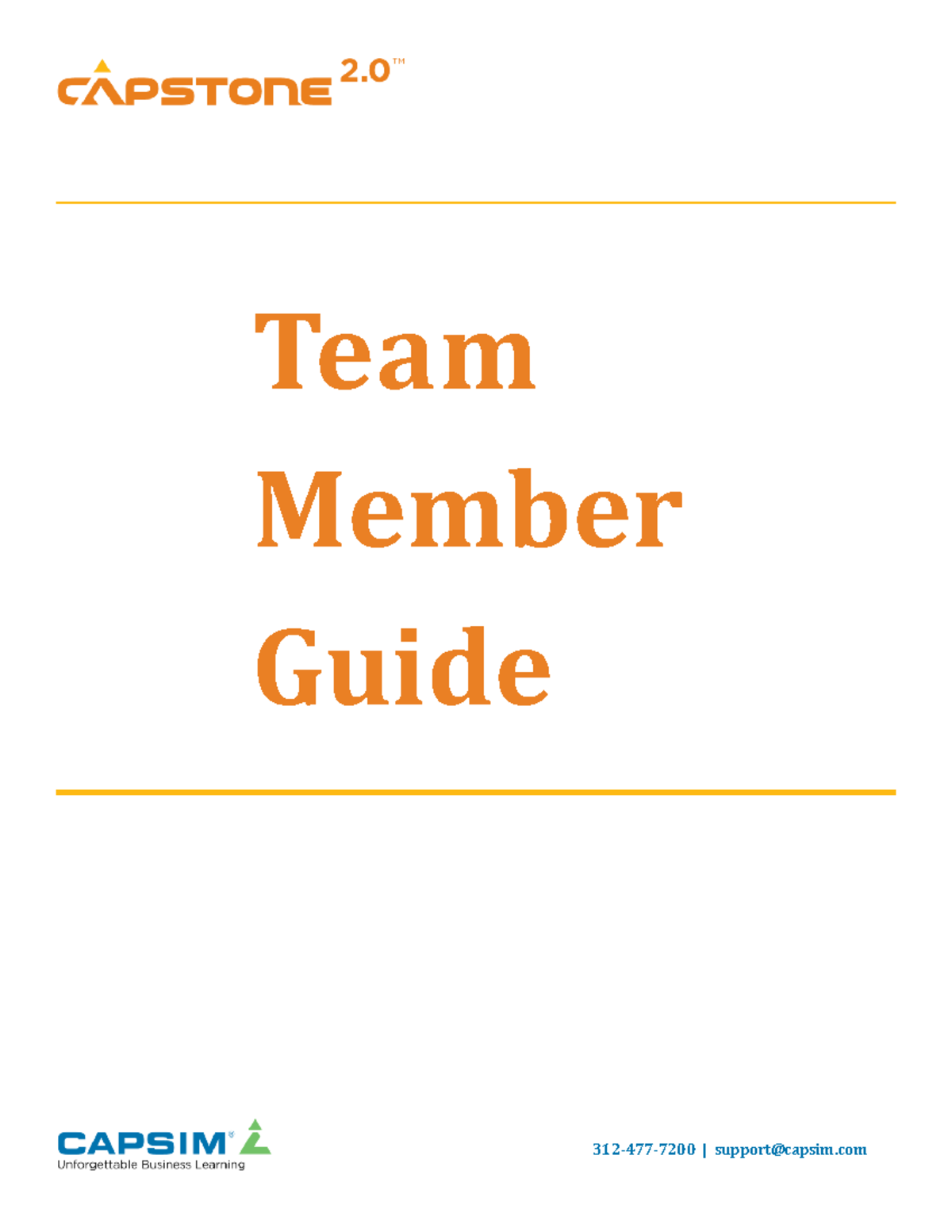 Capstone Sustainability User Guide - Team Member Guide 312 - 477 - 7200 ...