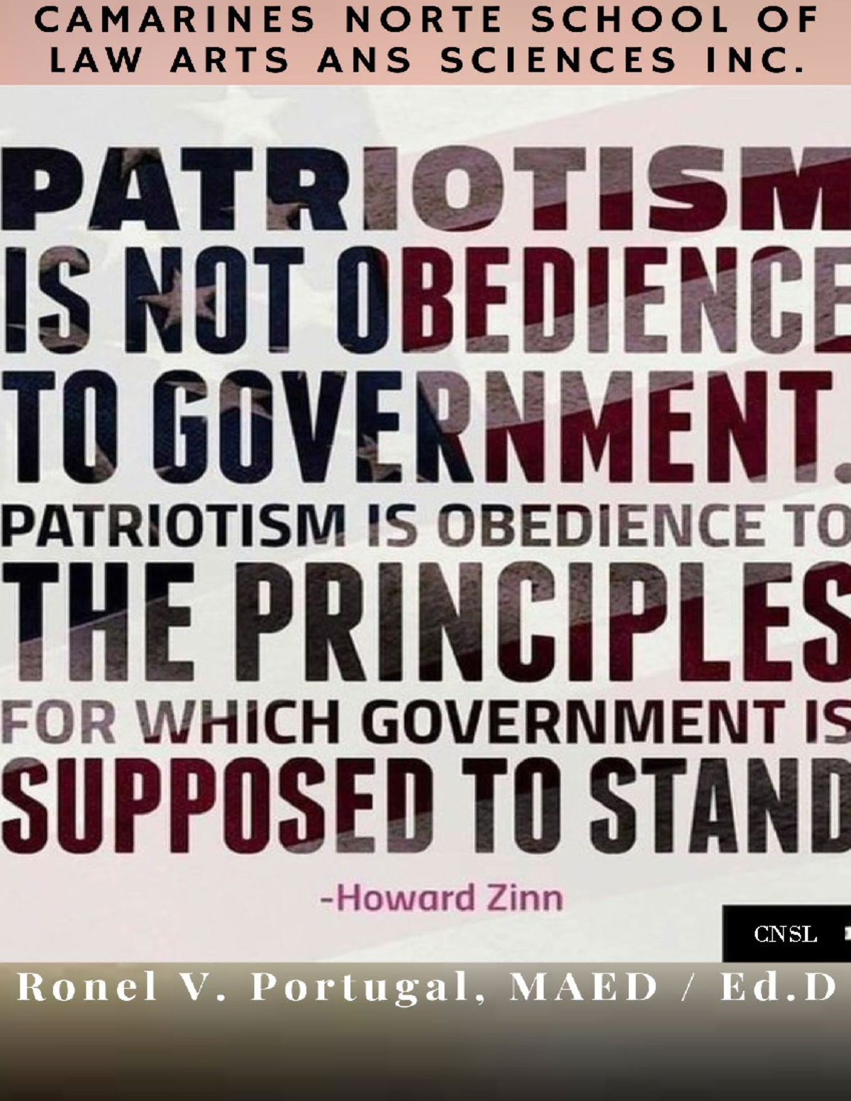 Final Modules Patriotism and Nationalism - CNSL MODULE IN CFLM 1 ...