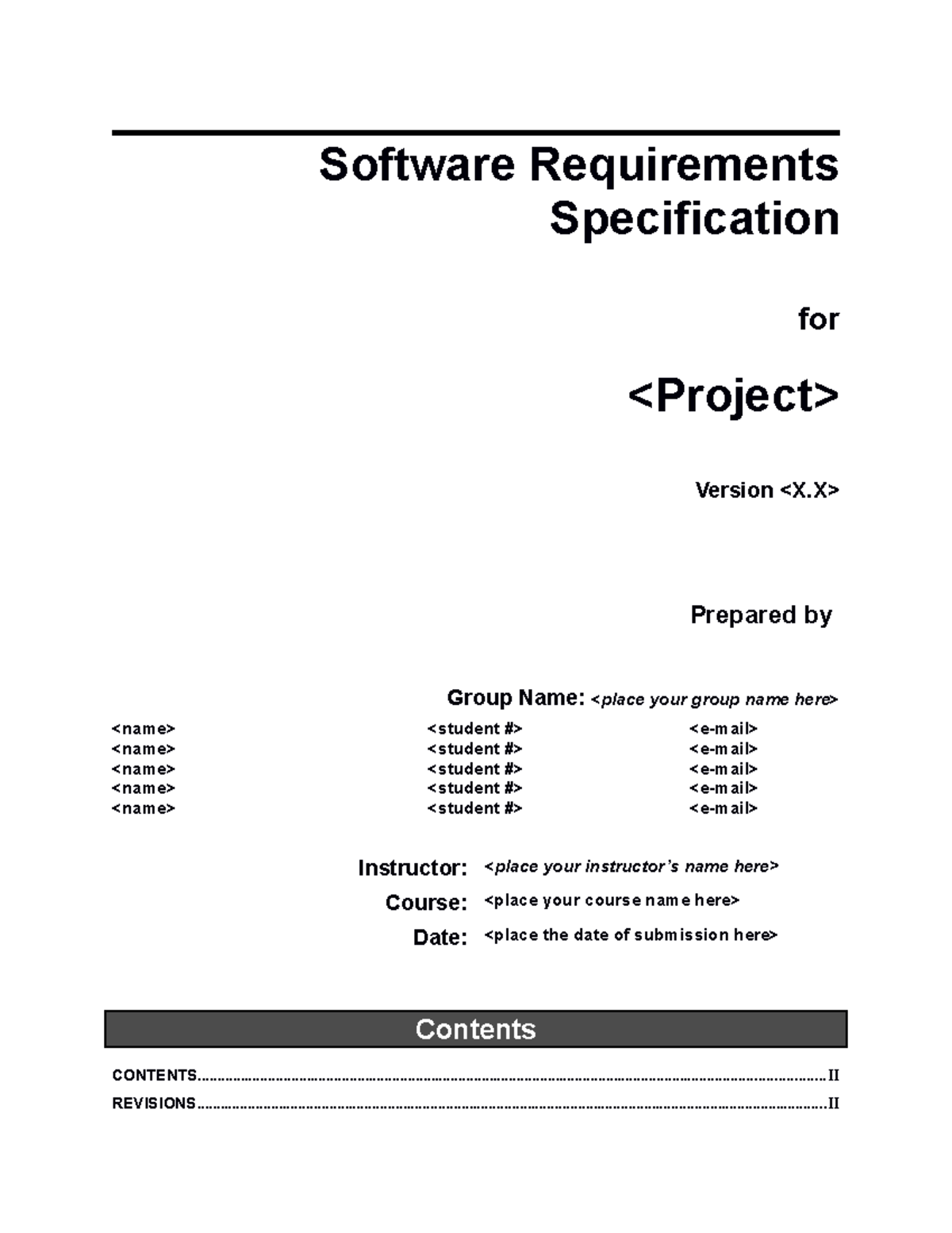 1 SRS-template - It's a template help other people to easy to do ...