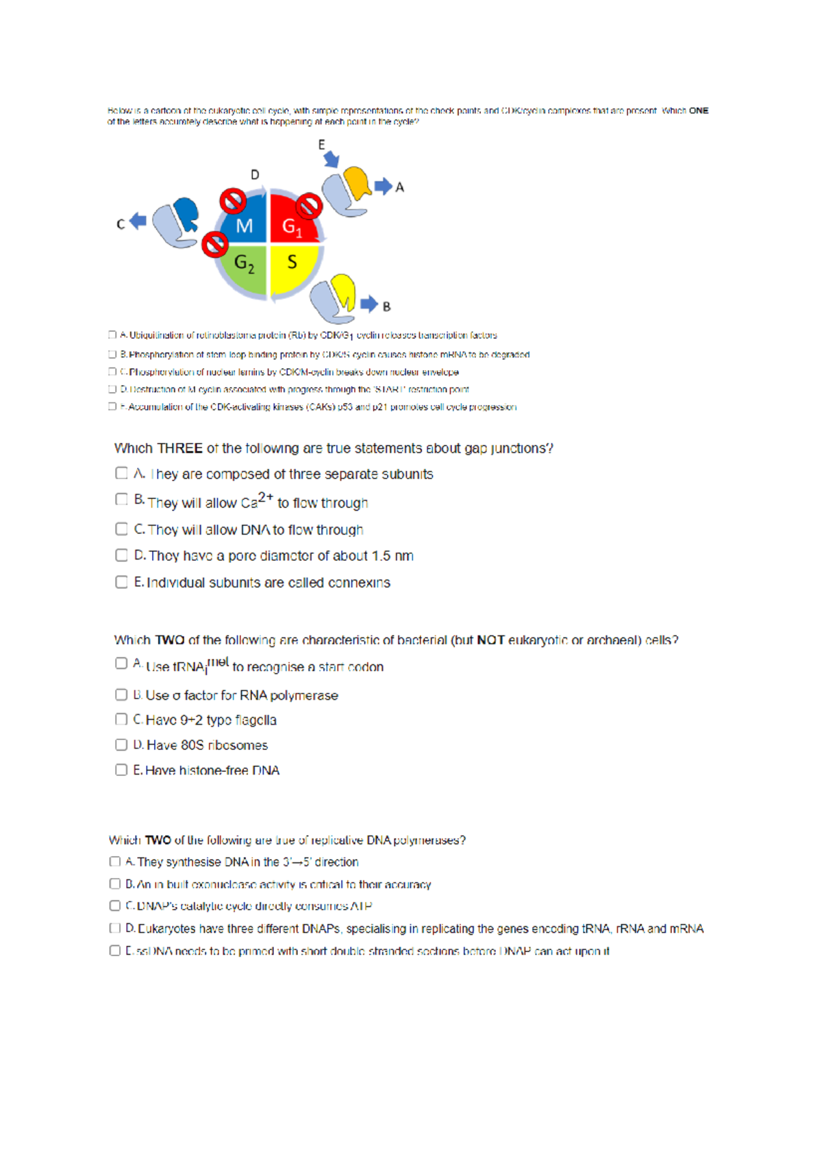 CBG full module MCQs 4 - Studocu