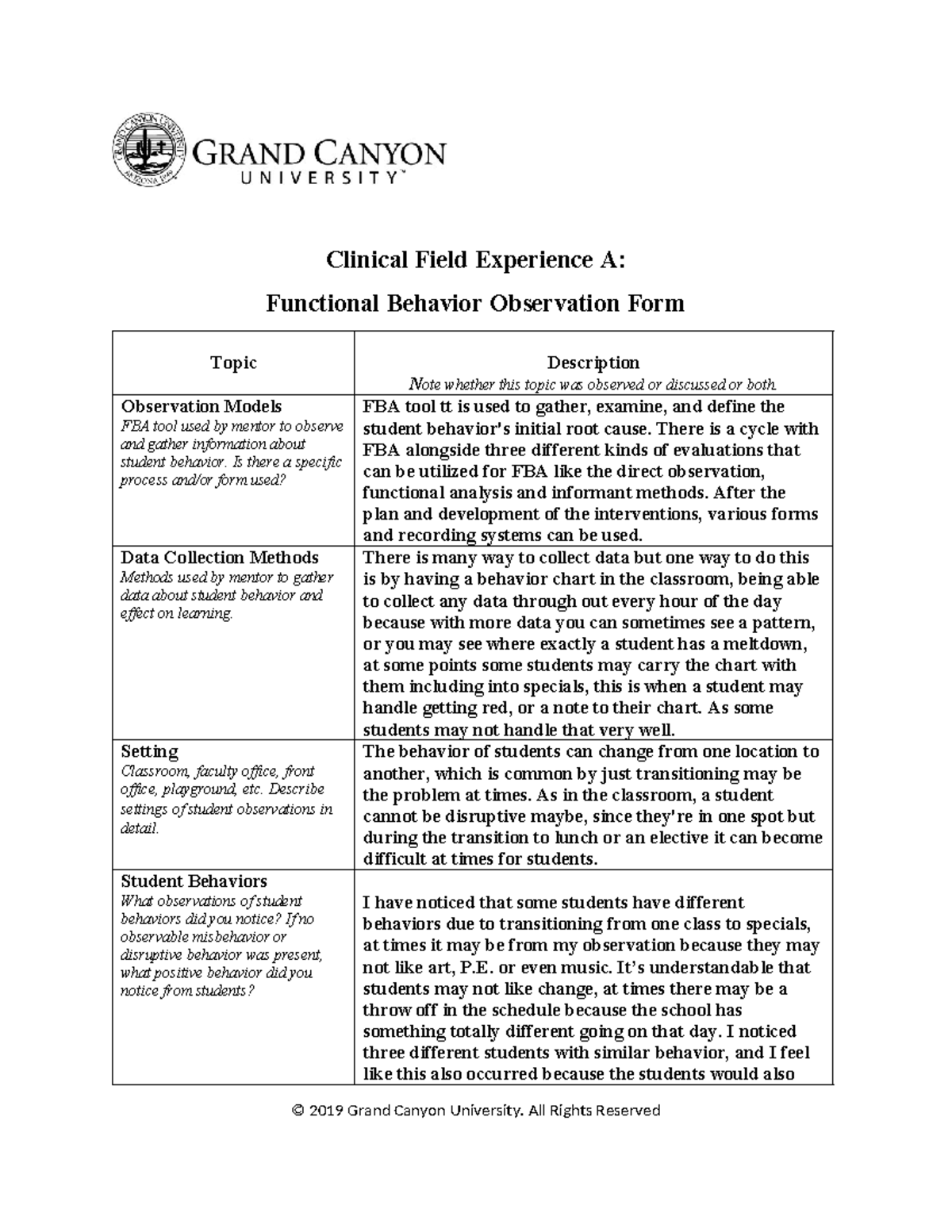 SPD-400-T5-RS-CFE-A-Functional Behavior - Clinical Field Experience A ...