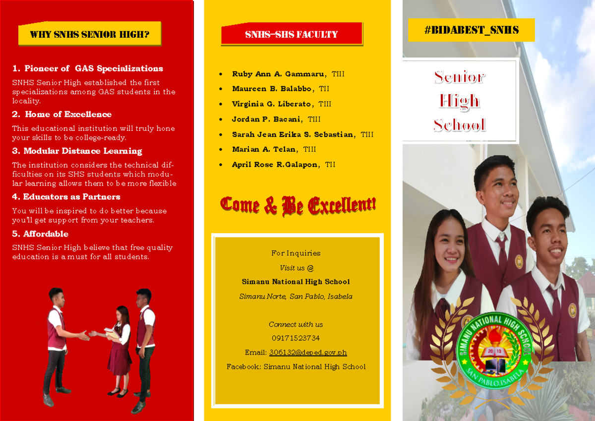 DISCLIPILINES AND IDEAS IN THE APPLIED SOCIAL SCIENCESchool Brochure 