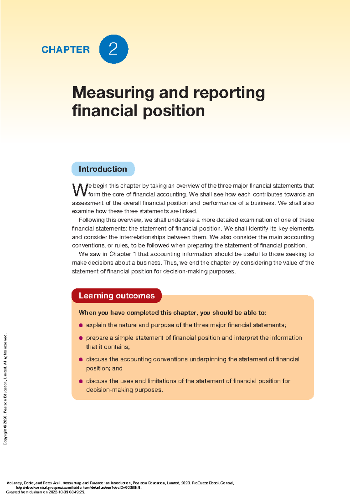 Accounting and Finance an Introduction - (2 Measuring and reporting ...