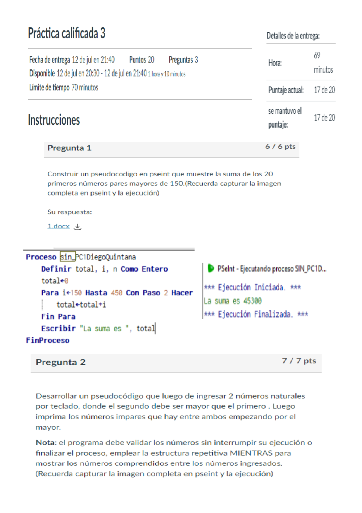 PC3 Principios de Algoritmos - Studocu