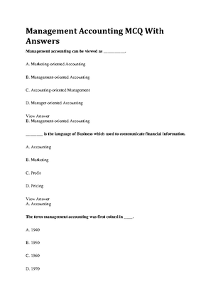 Corporate Accounting MCQ With Answers - Corporate Accounting MCQ With Answers _________ refers ...
