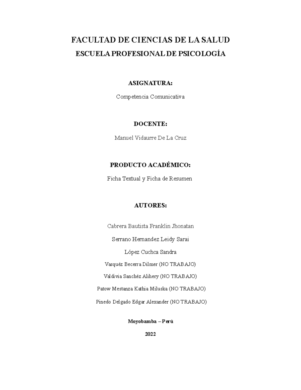 Ficha Textual Y Resumen FACULTAD DE CIENCIAS DE LA SALUD ESCUELA ficha-textual-y-resumen-facultad-de-ciencias-de-la-salud-escuela