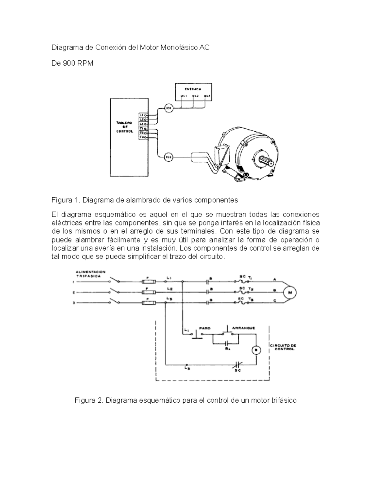 Avance Triana Diagrama de Conexión motor AC - Diagrama de Conexión del ...