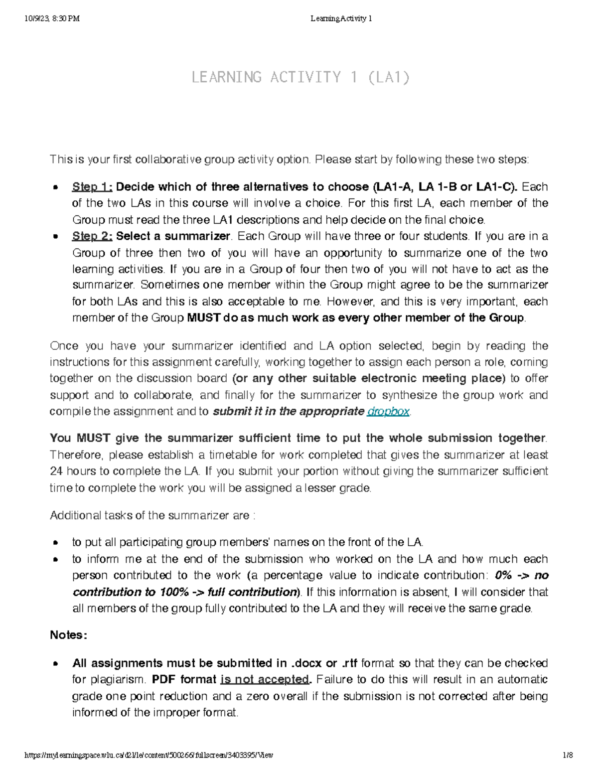 Learning Activity 1 - AS-101-OC1 - Astronomy I Our Place Cosmos ...