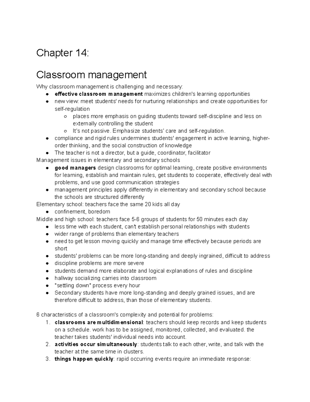 Chapter 14 Notes - Professor Diana Aria, McGraw Hill Connect Book ...