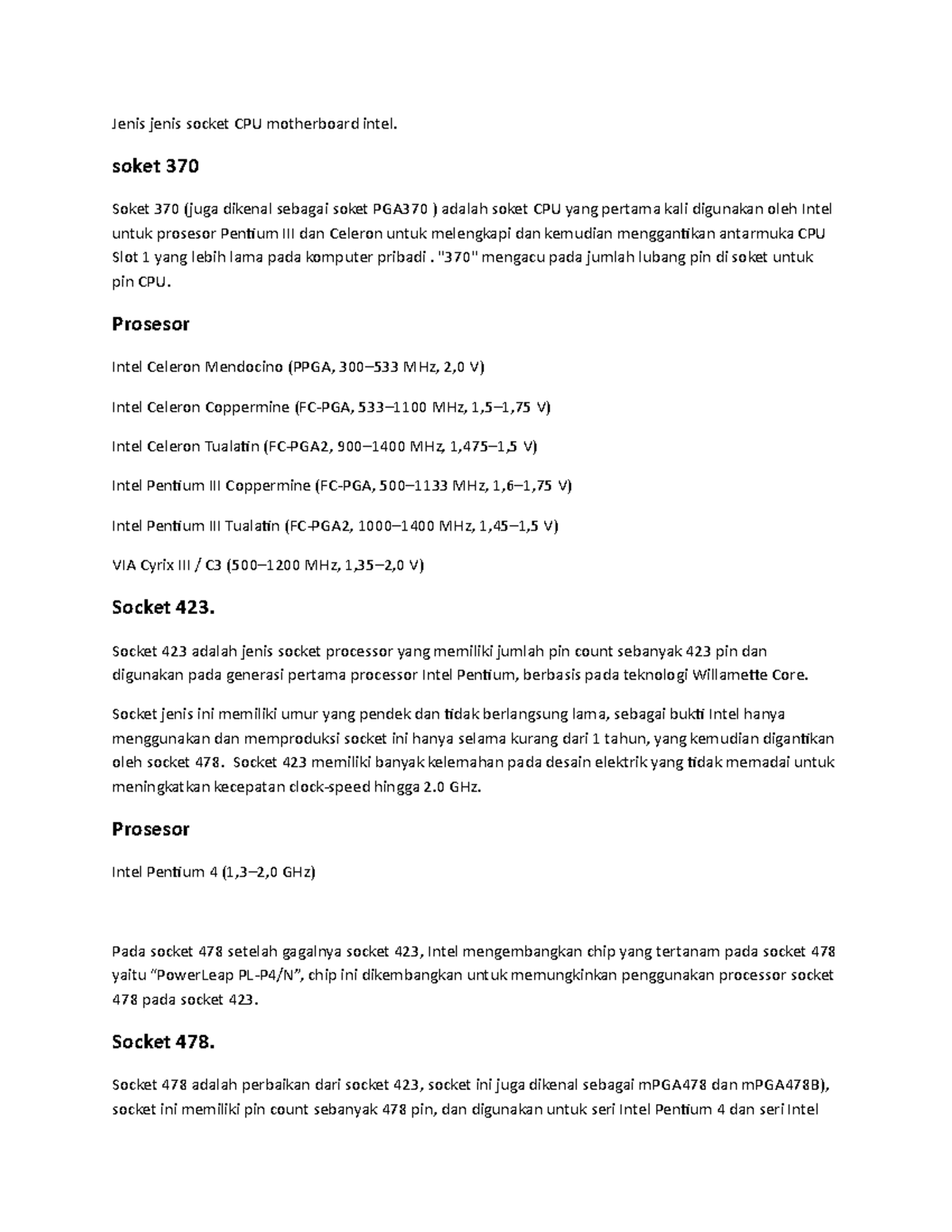 Jenis jenis soket intel - Jenis jenis socket CPU motherboard intel ...