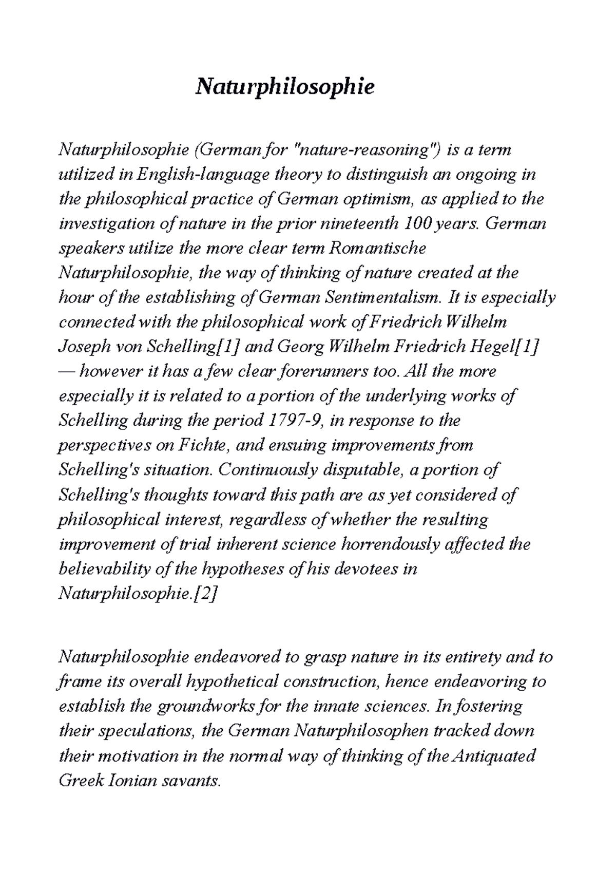 Naturphilosophie - sathyaseelan - Naturphilosophie Naturphilosophie ...