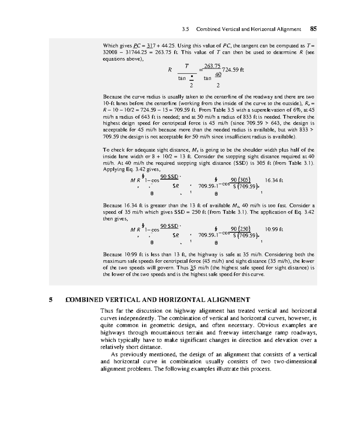 Lecture Notes HETA 11 - 3 Combined Vertical and Horizontal Alignment 85 ...