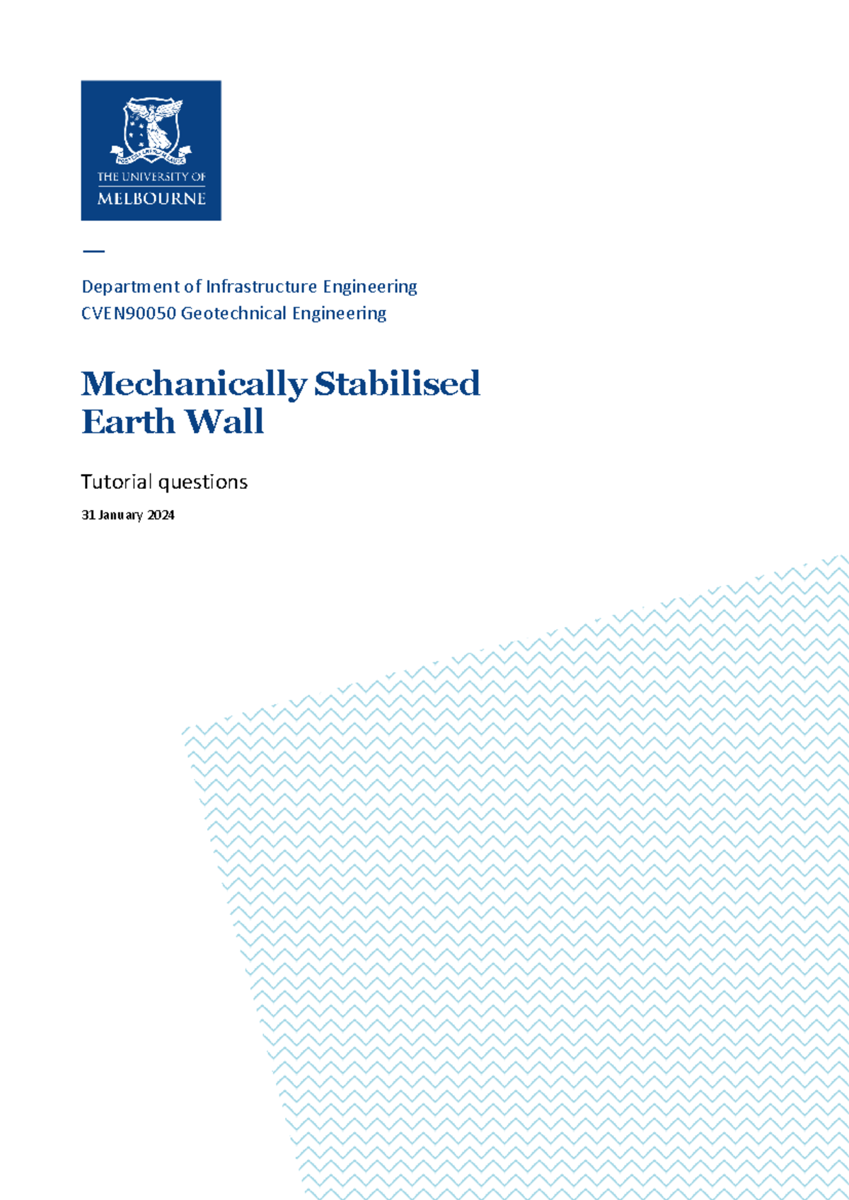 Tutorial 9 - Mechanically Stabilised Earth Wall - solution - Department ...