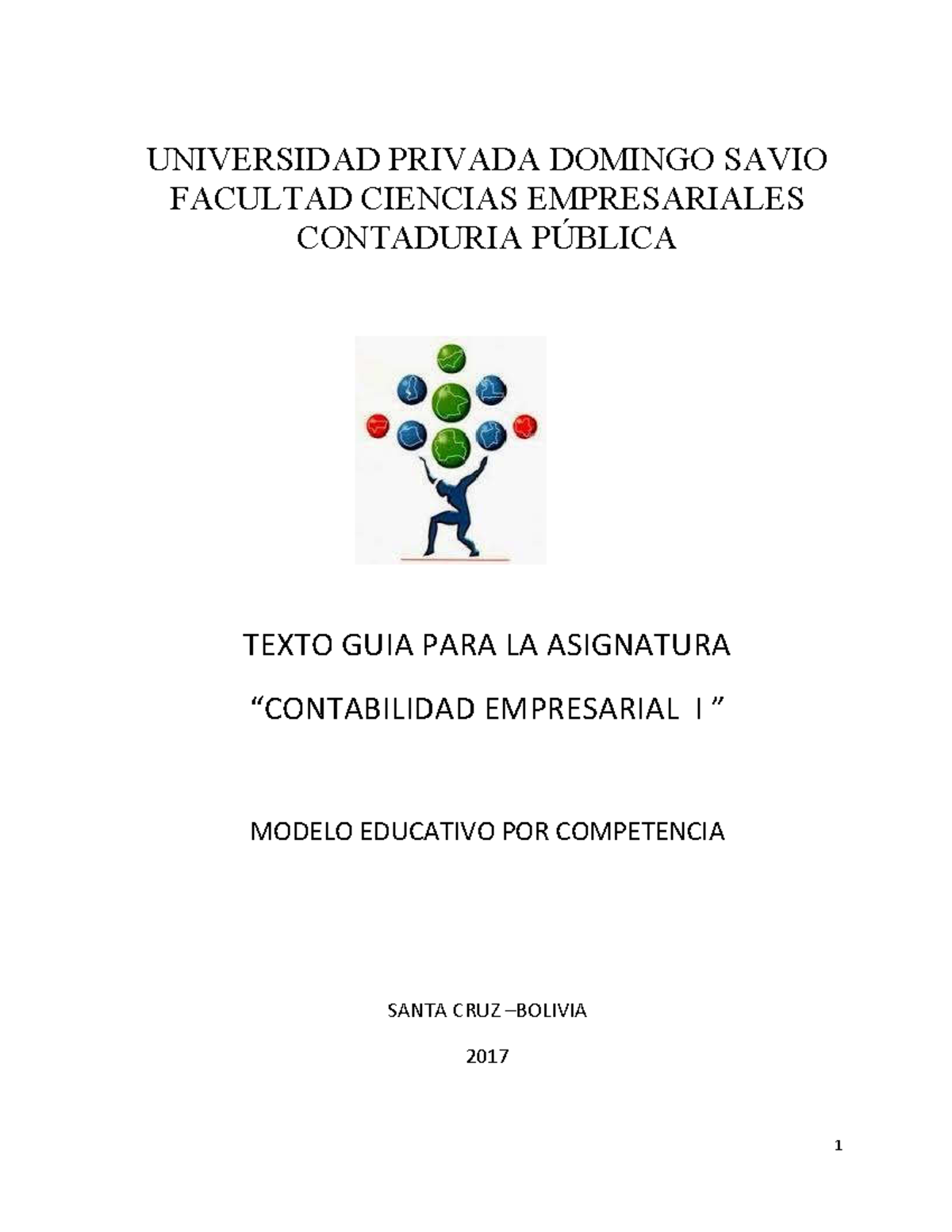 Texto GUIA DE Contabilidad Empresarial I - UNIVERSIDAD PRIVADA DOMINGO ...