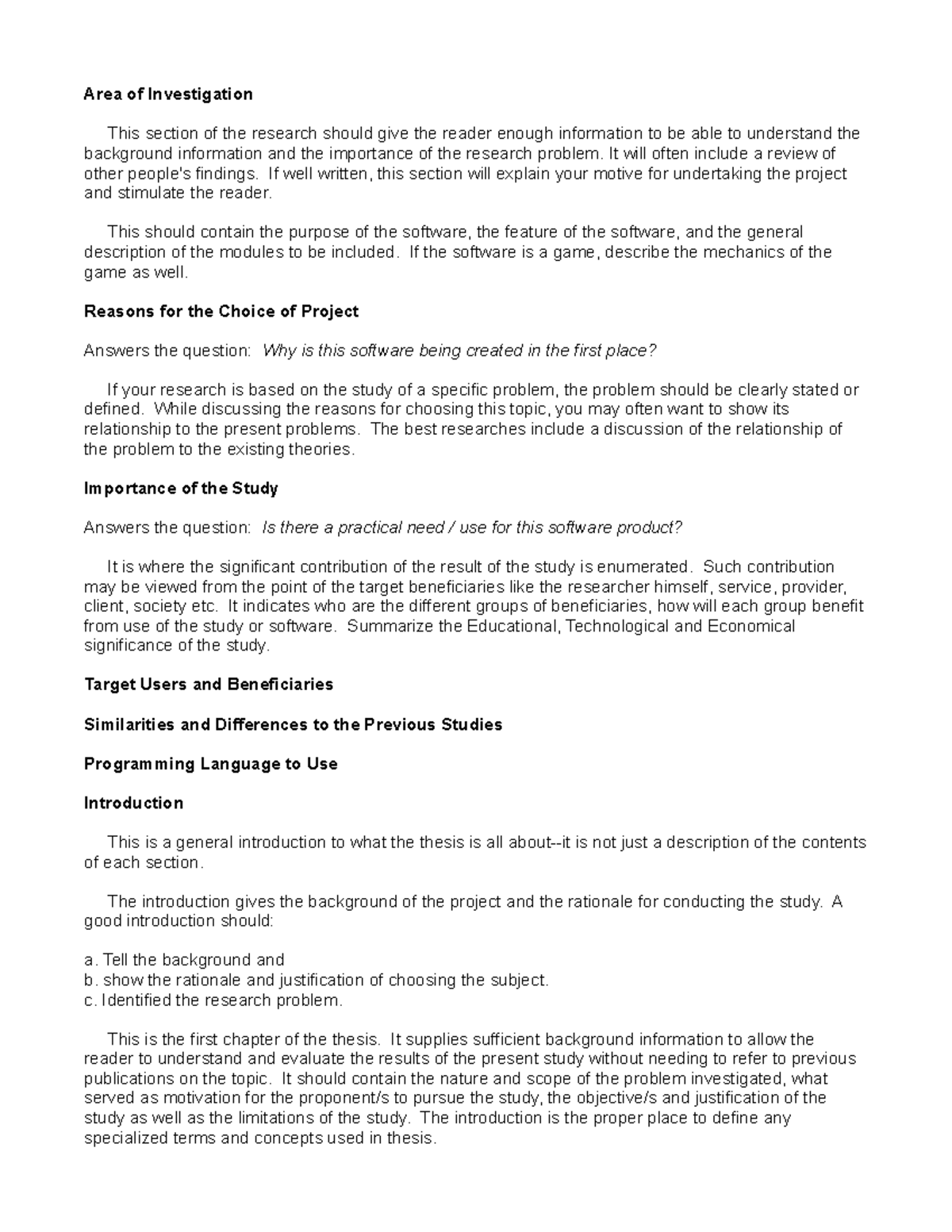 Research Topic Proposal template for students to gain knowledge. It ...