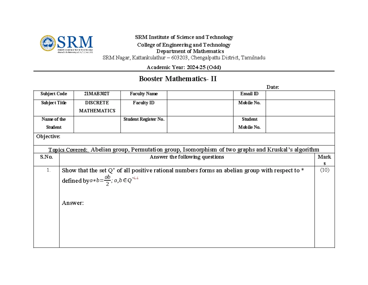 Unit-2 - Maths Notes - 5. GRAPH THEORY POINTS TO REMEMBER GRAPH: G (V,E ...