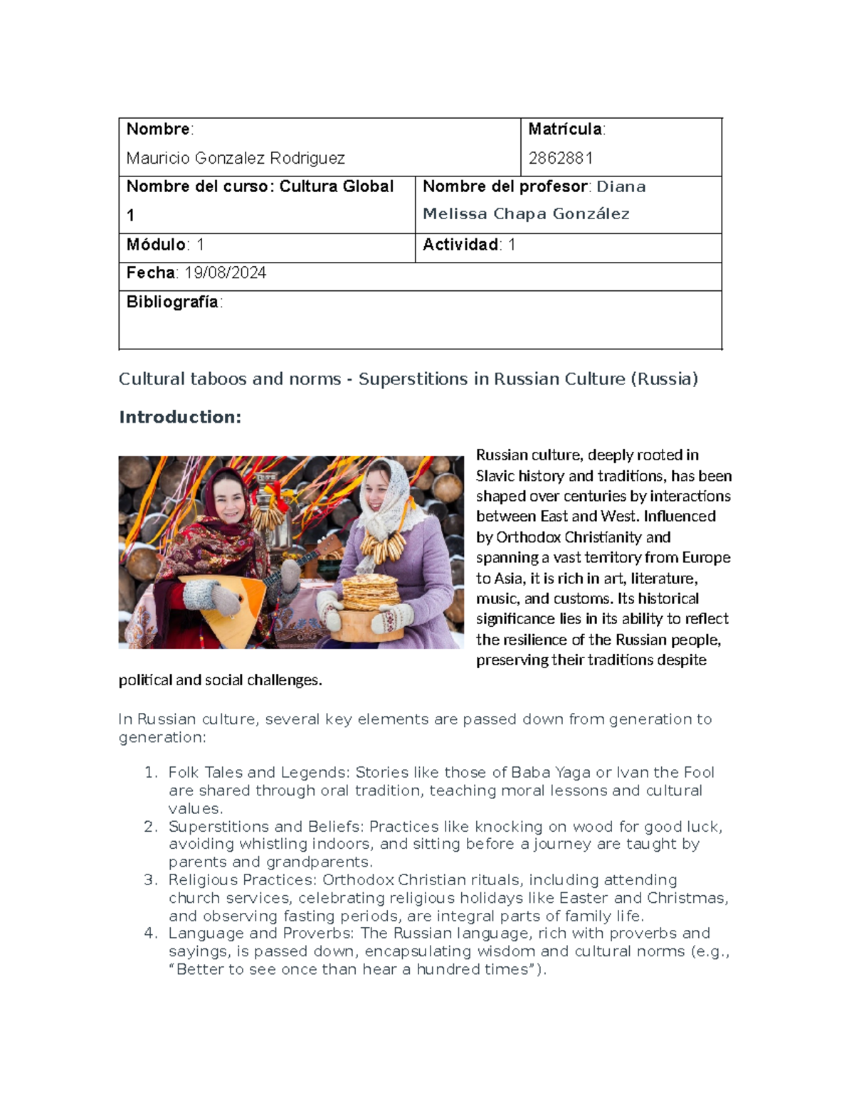 Activity 1 - Instructions: Research and prepare a presentation on the ...