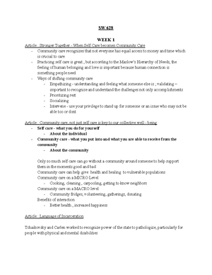 SW 288 (628) course - WEEK 2 Halfway Home : Something Like An ...