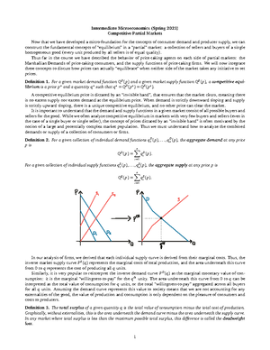 Oligopoly Notes - Intermediate Microeconomics Duopoly We have now ...