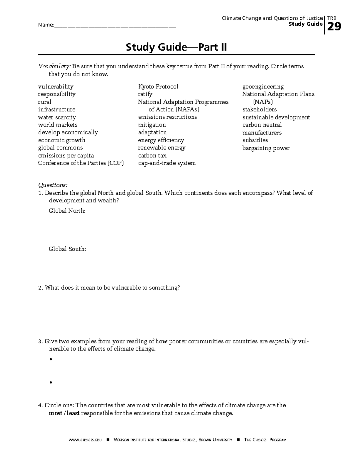 CLimate Change Study Guide - - Studocu
