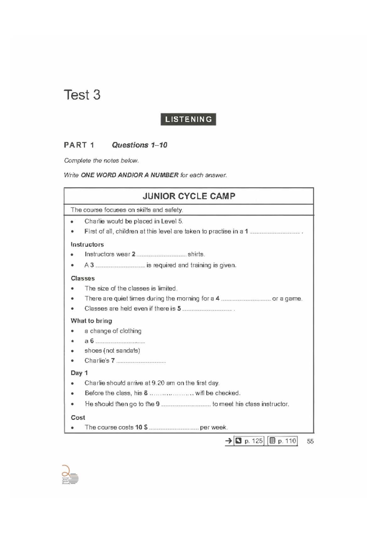 Listening 2 - ielts - Test 3 LISTENING PART 1 Questions 1- Complete the ...