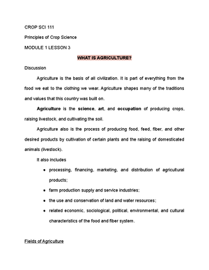 Plant Taxonomy CROP Science CROP SCI 111 Module 1 Lesson 5 - CROP SCI ...