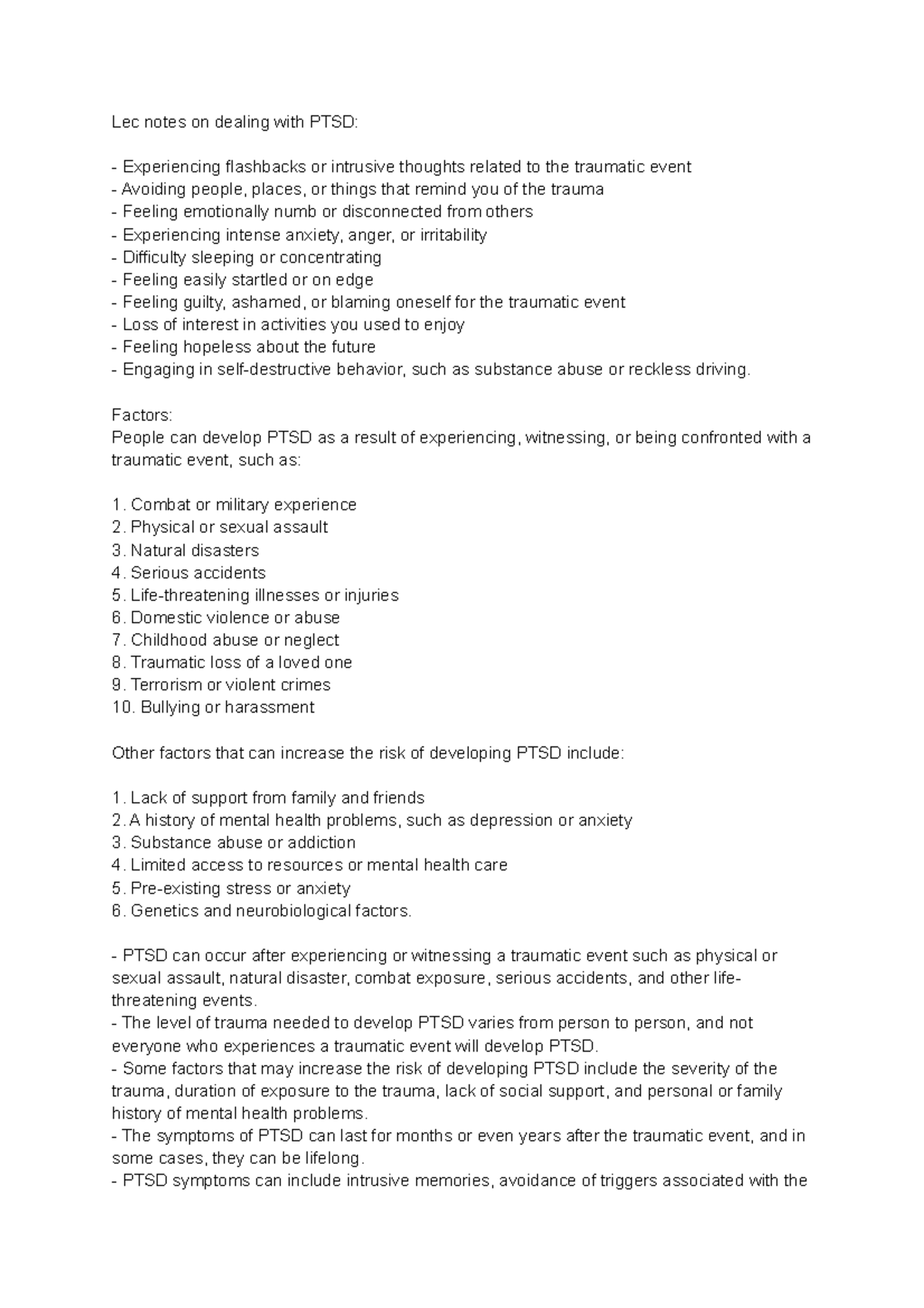 HLTH AGE topic 10 - Intro to mental health and Illness lecture notes ...