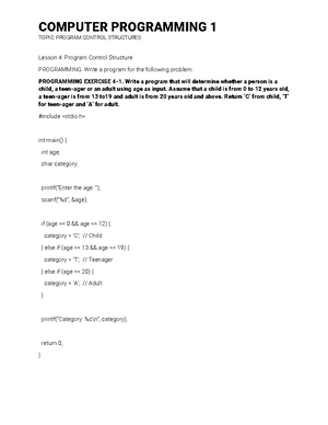 Raffle - Bachelor of Science in Information Technology - Studocu